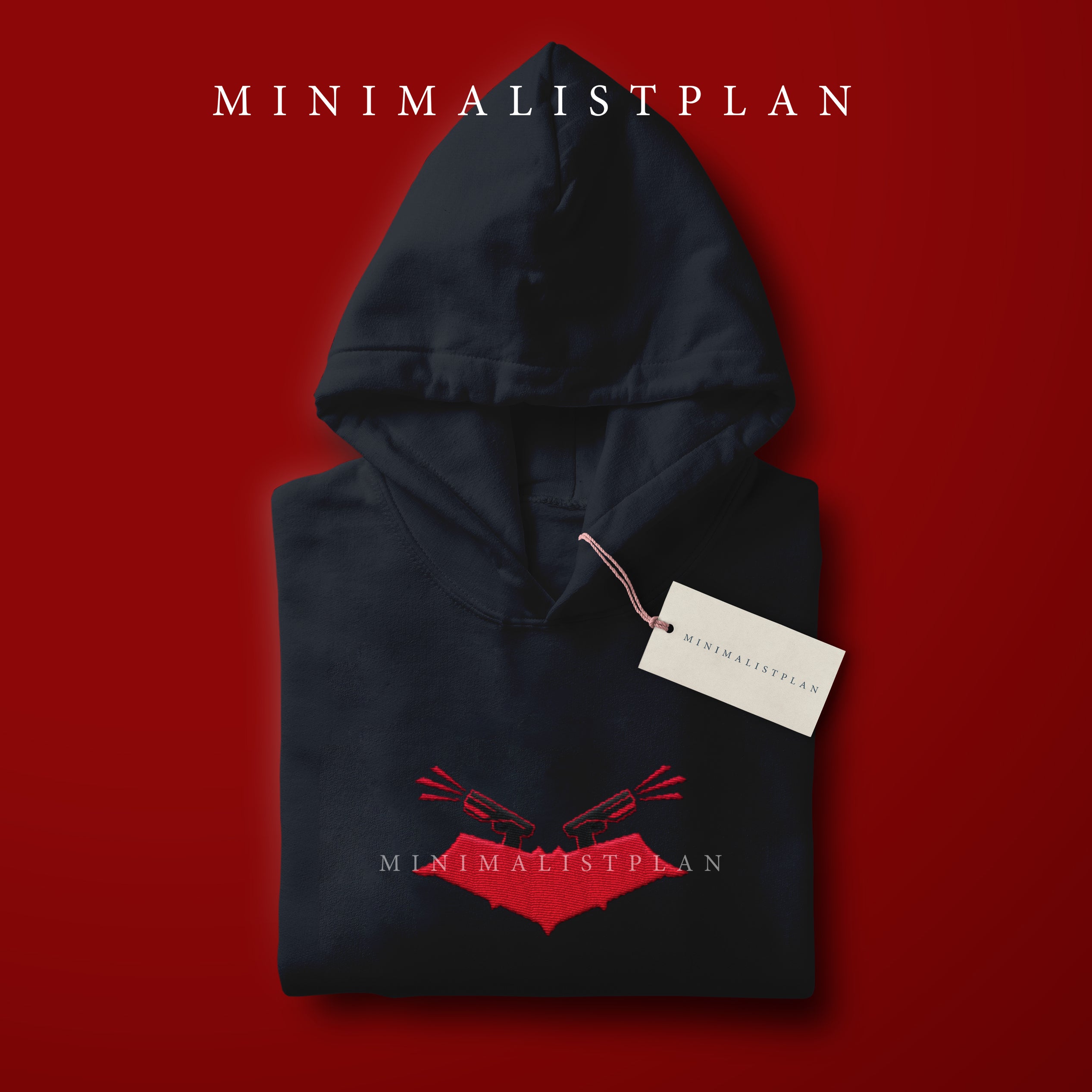 Embroidered Red Hood Weapons Unisex Hoodie – minimalistplan